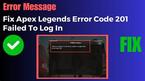 Fix Apex Legends Error Code Failed To Log In Failed To Connect To