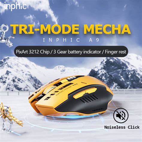Inphic A Bluetooth Wireless Mouse Rechargeable Ghz Bluetooth