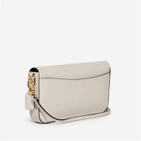Coach Wyn Crossgrain Leather Crossbody Chalk