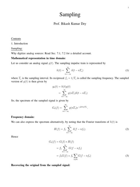 sampling and quantization pdf sampling signal processing spectral density