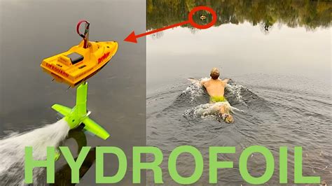 Hydrofoil Flying Boat Inav Autopilot Stabilized Youtube