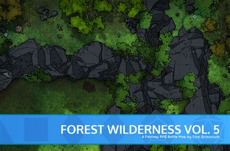 Forest Wilderness Vol 5 D D Map For Roll20 And Tabletop Dice Grimorium