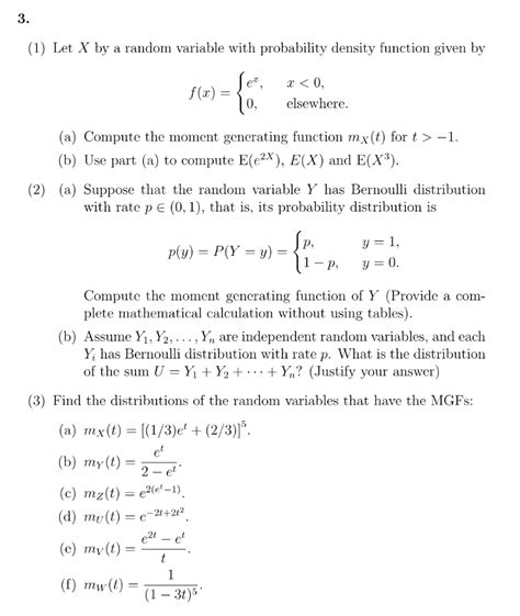 Solved 1 Let X By A Random Variable With Probability Chegg