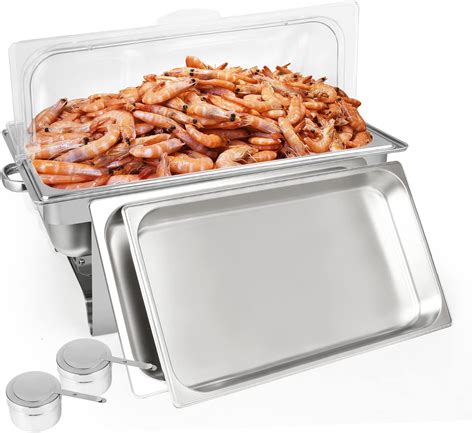 Amazon Restlrious Chafing Dish Buffet Set With Roll Top Plastic