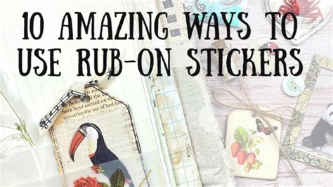 Amazing Ways To Use Rub On Stickers Taperlogy Shanoukiart