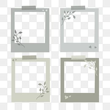 Aesthetic Polaroid White Transparent Aesthetic Polaroid Frame With
