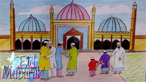 Eid Drawing At PaintingValley Explore Collection Of Eid Drawing