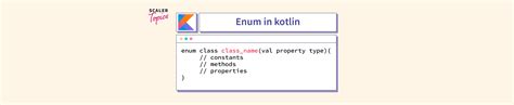 Enum Classes In Kotlin Scaler Topics