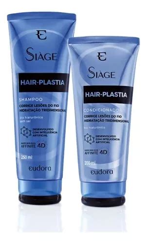 Eudora Kit Siage Hair Plastia Shampoo Condicionador Frete grátis
