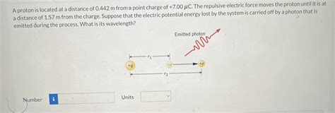 Solved A Proton Is Located At A Distance Of M From