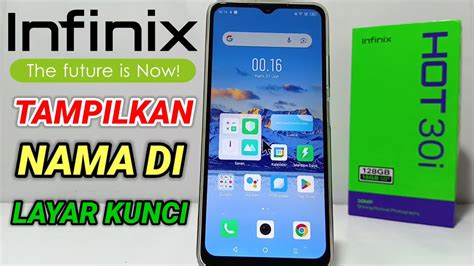 Cara Membuat Nama Di Layar Kunci Infinix Hot 30i YouTube