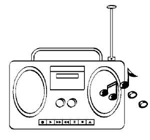 Desenhos De Radio Para Imprimir E Colorir Pintar