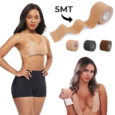 Kit 5 Sutiã Rolo Adesivo Levanta Peito Seio Fita Invisível Shopee Brasil