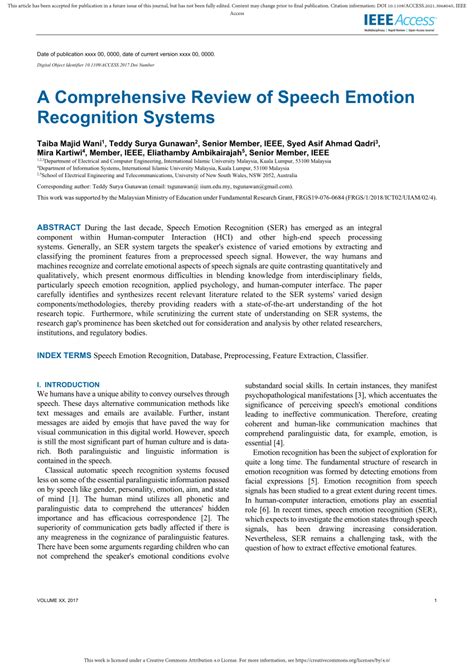 pdf a comprehensive review of speech emotion recognition systems