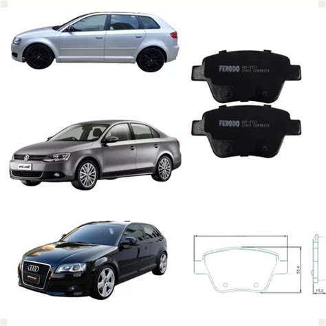 Pastilha De Freio Traseira Cerâmica Vw Jetta 2011 A 2013 Freio Max