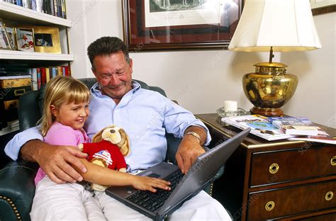 Granddaughter Touching Granddad Telegraph
