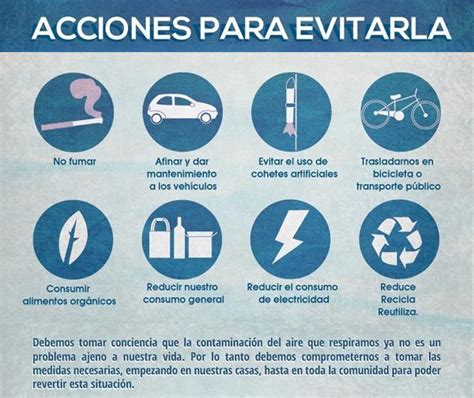 Acciones para reducir la contaminación Prevención de la contaminación