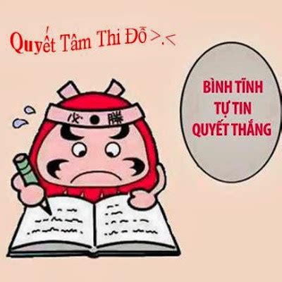Hình ảnh quyết tâm ôn thi đẹp hài hước