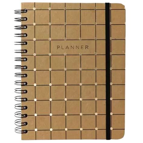 Planner Permanente Semanal Wire O Kraft Notas Linha E Ponto A Cicero