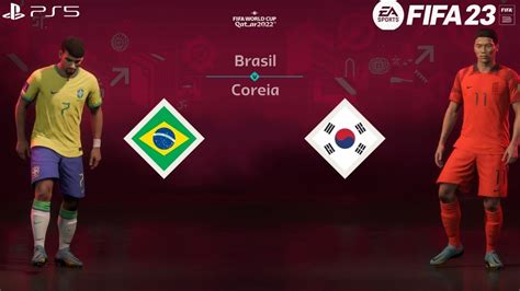 FIFA 23 Brasil Vs Coreia Do Sul Gameplay PS5 4K 60FPS Copa Do
