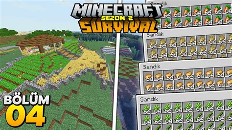 HAYVANCILIK ve ÇİFTÇİLİK Minecraft Survival Bölüm 04 seyidcanyt
