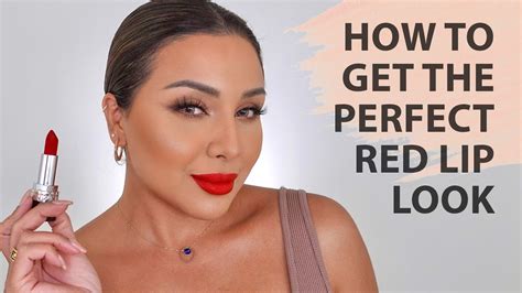 Red Lip Makeup Tutorial Nina Ubhi Youtube