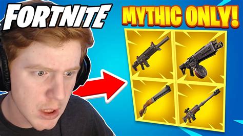 The MYTHIC ONLY CHALLENGE In Fortnite YouTube