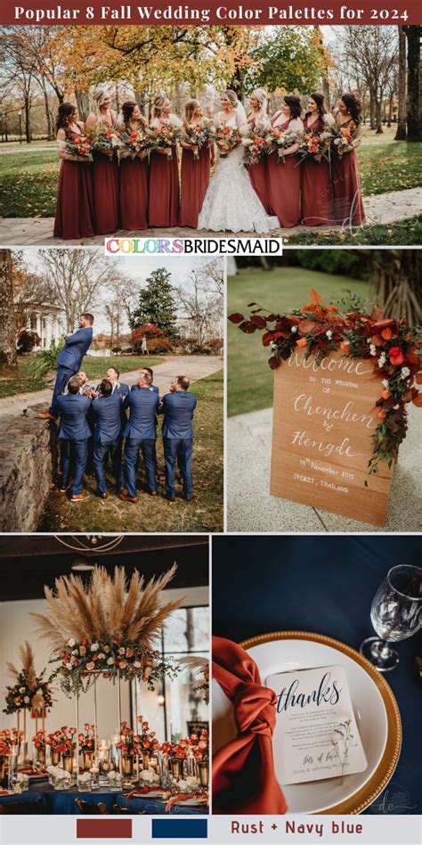 8 Popular Fall Wedding Color Palettes For 2024 ColorsBridesmaid