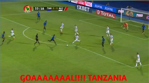 Live Match Algeria Vs Tanzania African Nationals Qualifications Youtube