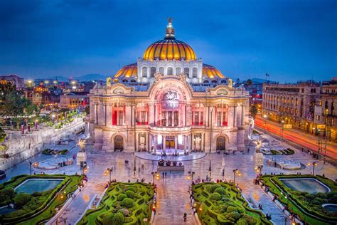Mexico City The Fine Arts Palace Aka Palacio De Bellas Artes El