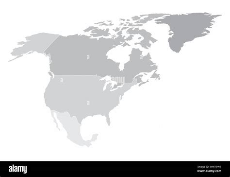 North America Map Stock Vector Image Art Alamy