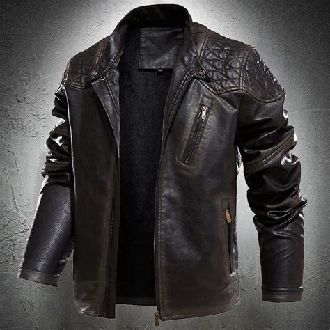 Wiosna jesień skórzana kurtka mężczyźni styl Vintage motocykl kurtka