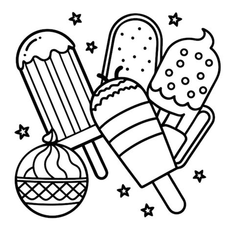 P Gina Para Colorear Helados Para Que Los Ni Os Aprendan A Colorear