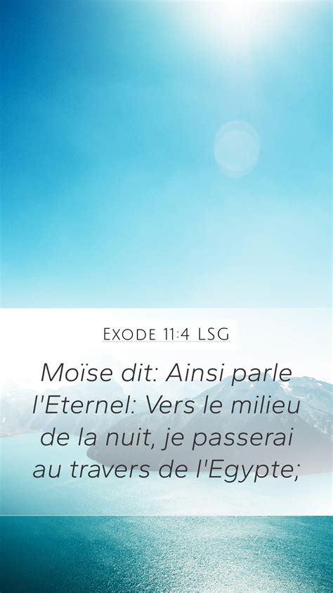 Exode 11 4 LSG Mobile Phone Wallpaper Moïse dit Ainsi parle l