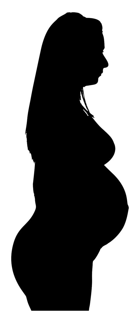 Silueta De Una Mujer Embarazada PNG Transparente StickPNG