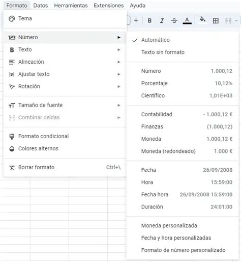 Curso De Herramientas De Google Formato De Celdas En Google Sheets