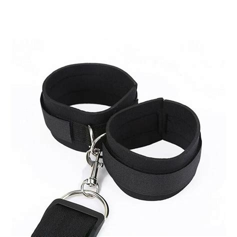Us Neck Collar To Wrist Bdsm Bondage Handcuffs Bed Restraints Mouth Ball Gag Ebay