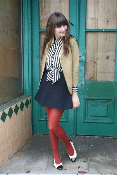 Love The Colour Combinations American Apparel Red Tights Fashion Tights