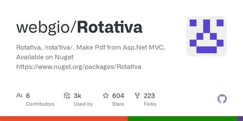 github webgio rotativa rotativa rota tiva make pdf from asp mvc available on nuget