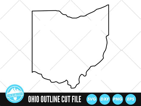 Ohio Outline Vector