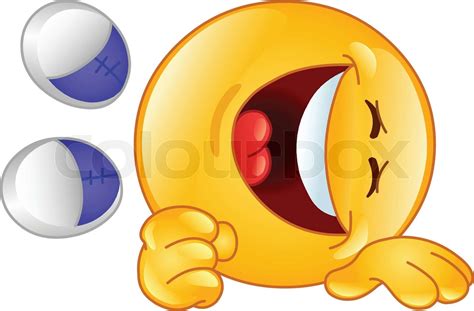 Lachen Emoticon Stock Vektor Colourbox