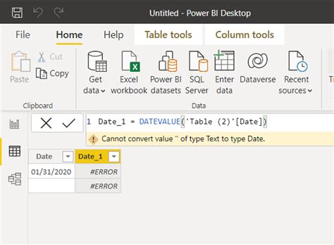 solved cannot convert value of type text to type date microsoft fabric community