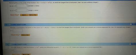 solved find all points on the graph of the function f x 2