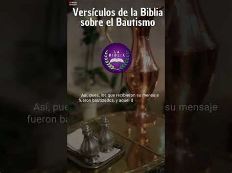 Que Dice La Biblia Sobre El Bautismo Shorts Short Labiblia Biblia