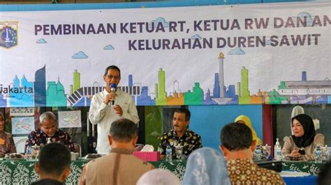 Heru Budi Hartono Bahas Rencana Tata Ruang DKI Dengan Warga Duren Sawit