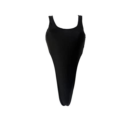 Sexy High Leg Thong One Piece Swimwear Thong Bikini Cheeky Etsy