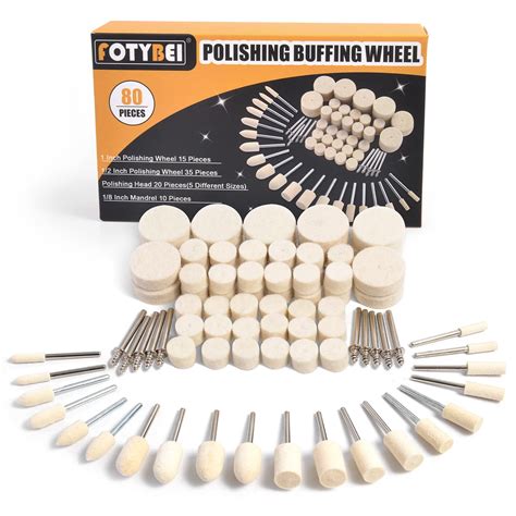 Fotybei Lot De Disques De Polissage Pour Kit De Polissage Dremel