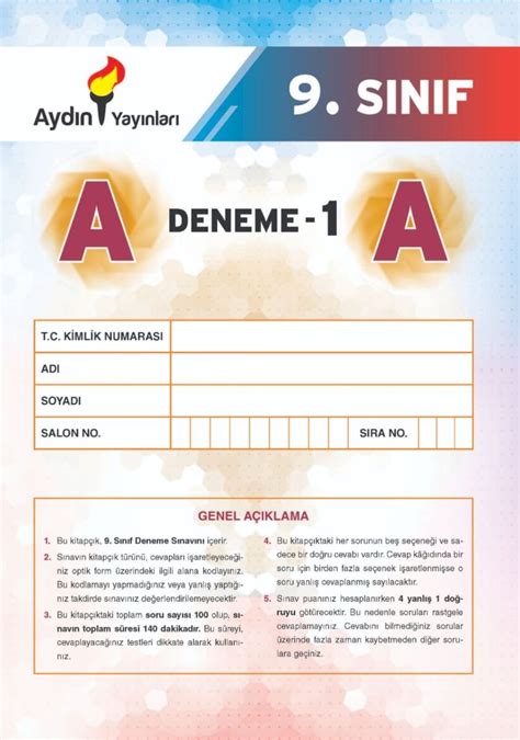 Kurumsal Deneme Cevap Anahtarlar