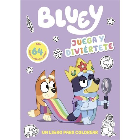 Bluey Actividades Juega y diviértete Libro para colorear a Bluey y