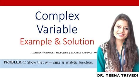 complex variable analytic function exaples and solution youtube